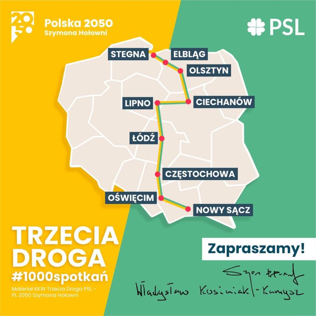 1000 spotkań | Trzecia Droga w całej Polsce, nie tylko na marszu | Polska 2050 Szymona Hołowni